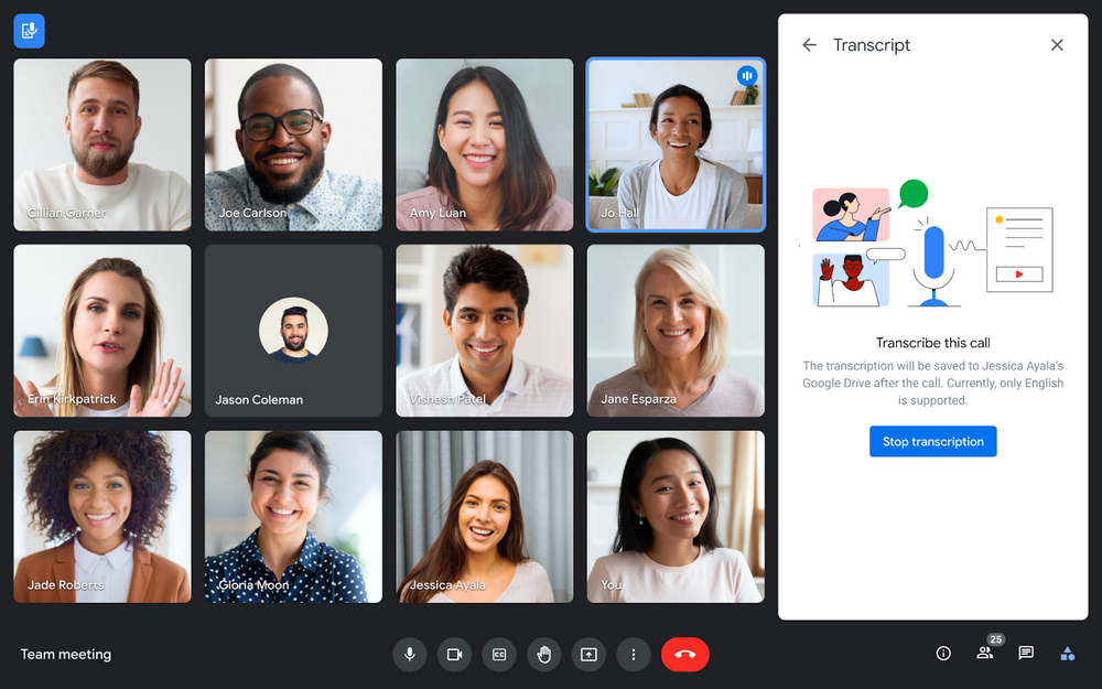 How to Transcribe a Google Meet Recording?