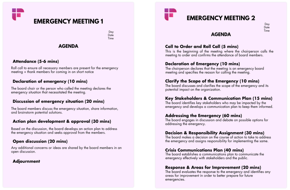 A Blueprint for Successful Emergency Meetings [+Templates & Checklists]
