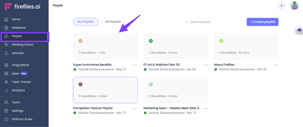 Fireflies Feature Focus: Playlist