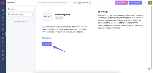 Step-by-step Guide to Set Up Fireflies-Zoom Integration