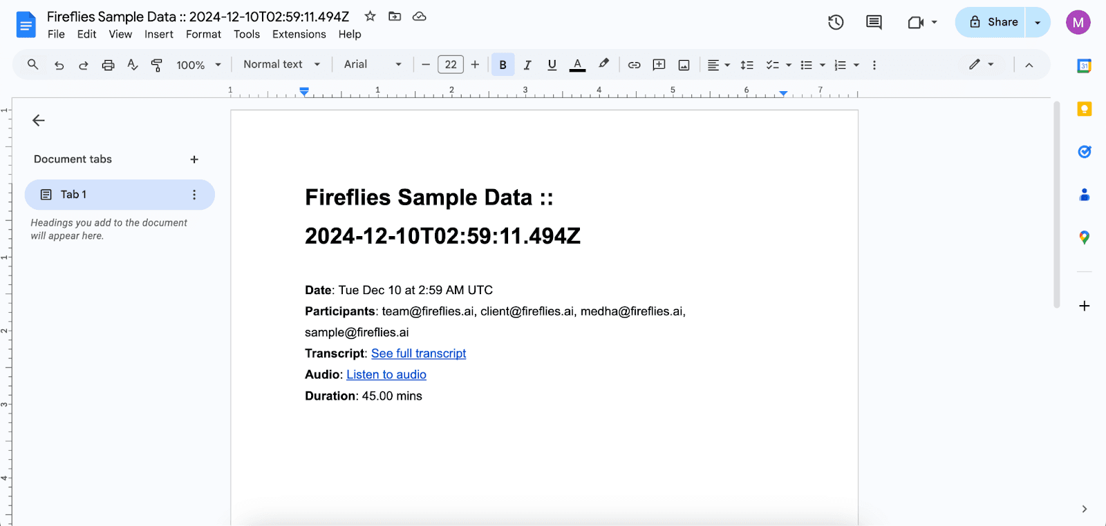 Google Docs | Note Taking Integration